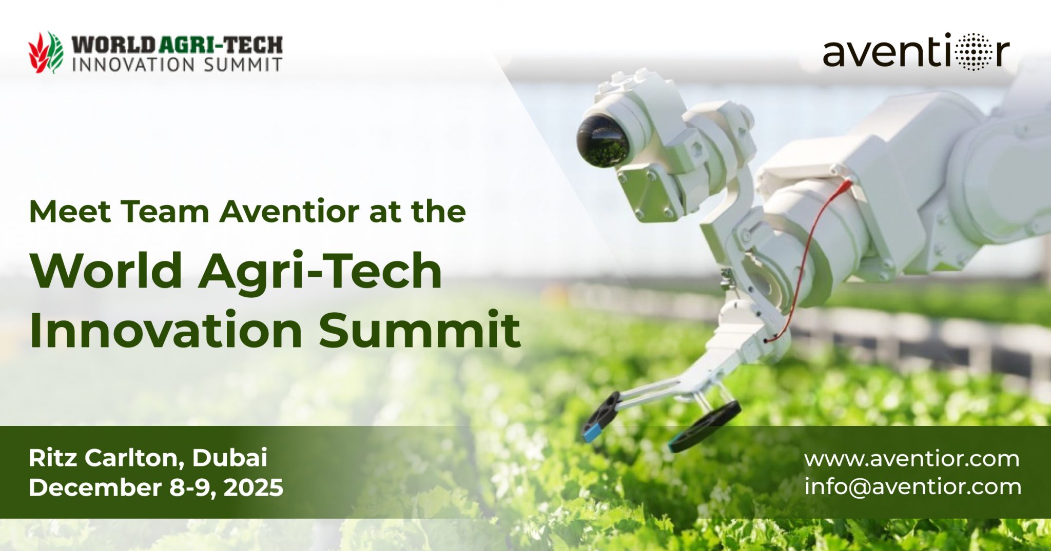 World Agri-Tech Innovation Summit 2025 – Dubai - Aventior